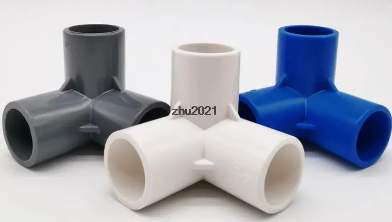 3 Way Elbow PVC Fitting, 20mm 25mm 32mm 40mm 50mm Soquete, Tee Corner ...