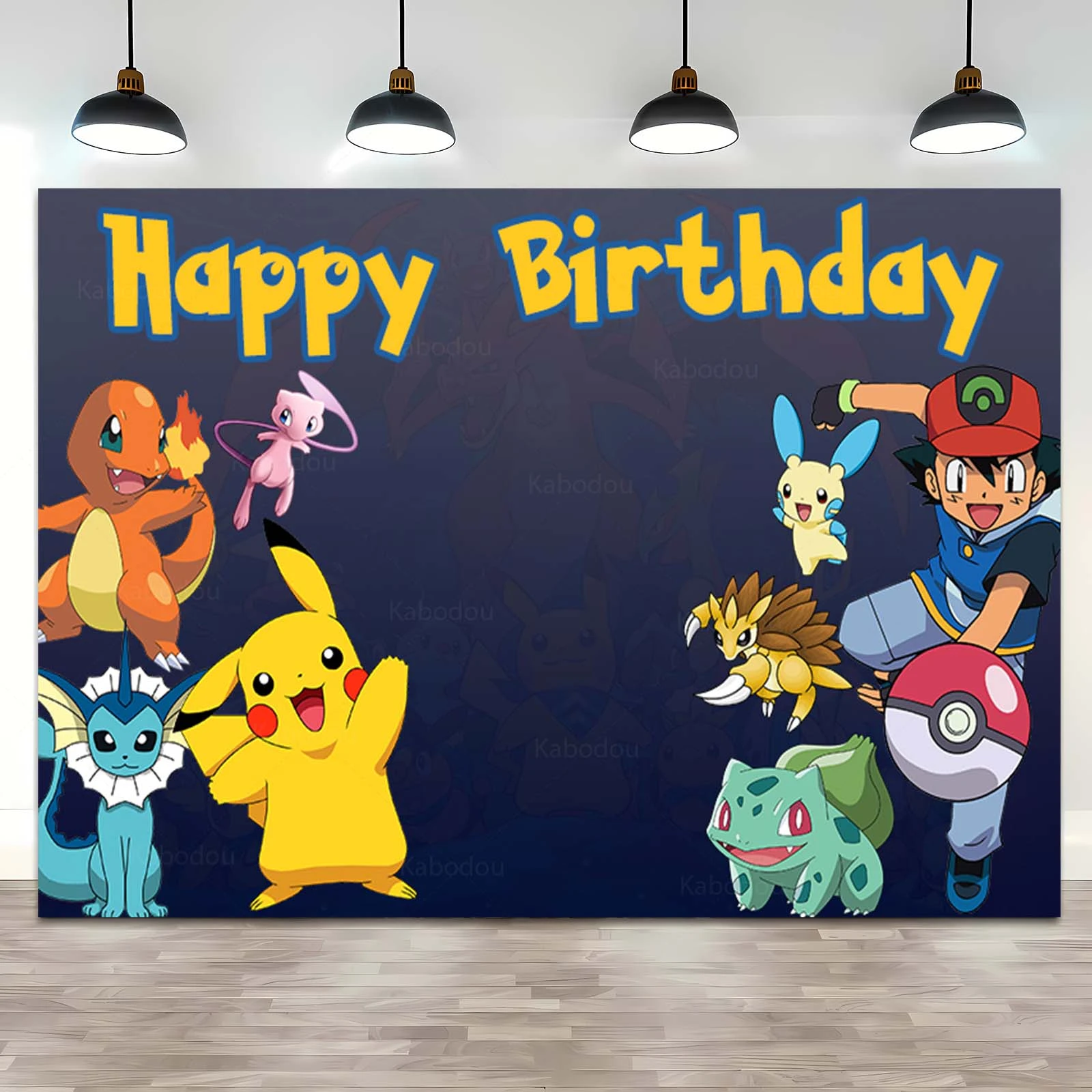 Background Pokemon Boy Birthday Party Decoration Kids 1st Photography ...