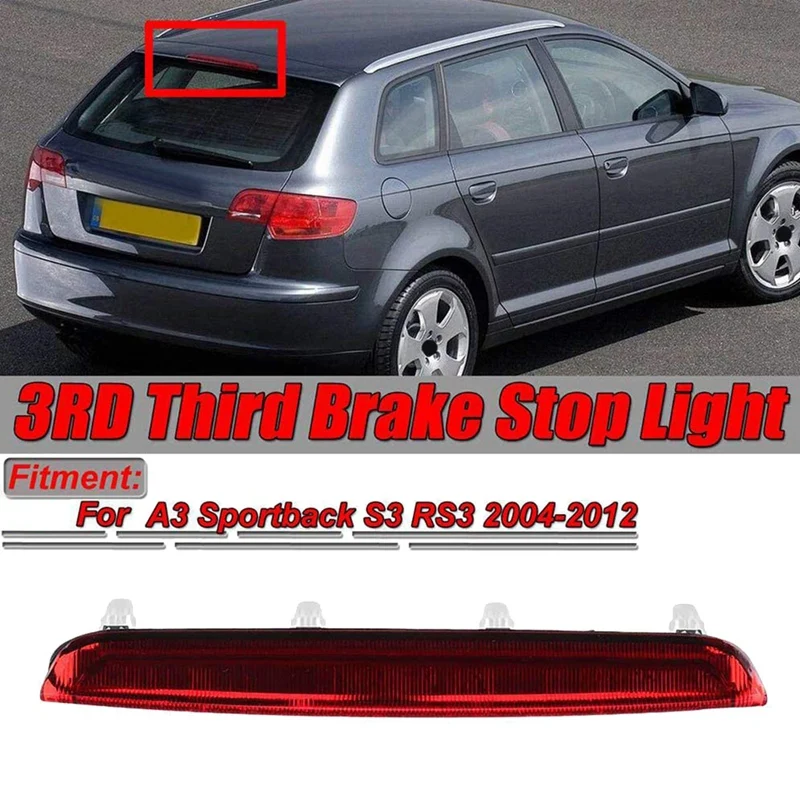 Red-Car-High-Level-Third-Brake-Light-LED-Rear-Tail-Stop-Light-For-A3 ...