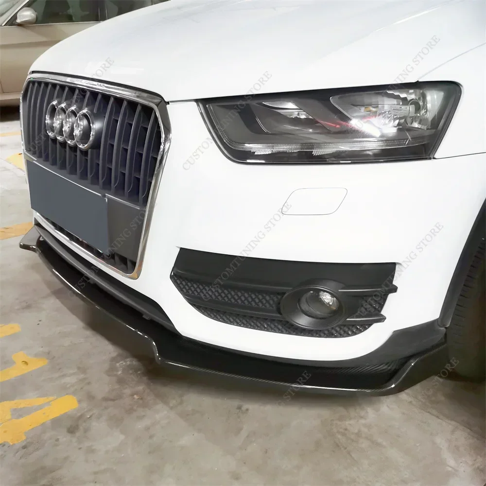 For-Audi-Q3-MK1-8U-3Pcs-Car-Front-Bumper-Lip-Spoiler-Splitter-Diffuser ...