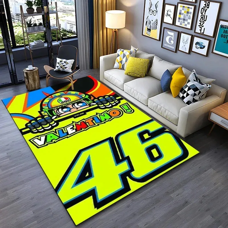 VIKAMA Doctor cartoon racing carpet yellow flannel anti slip mat ...