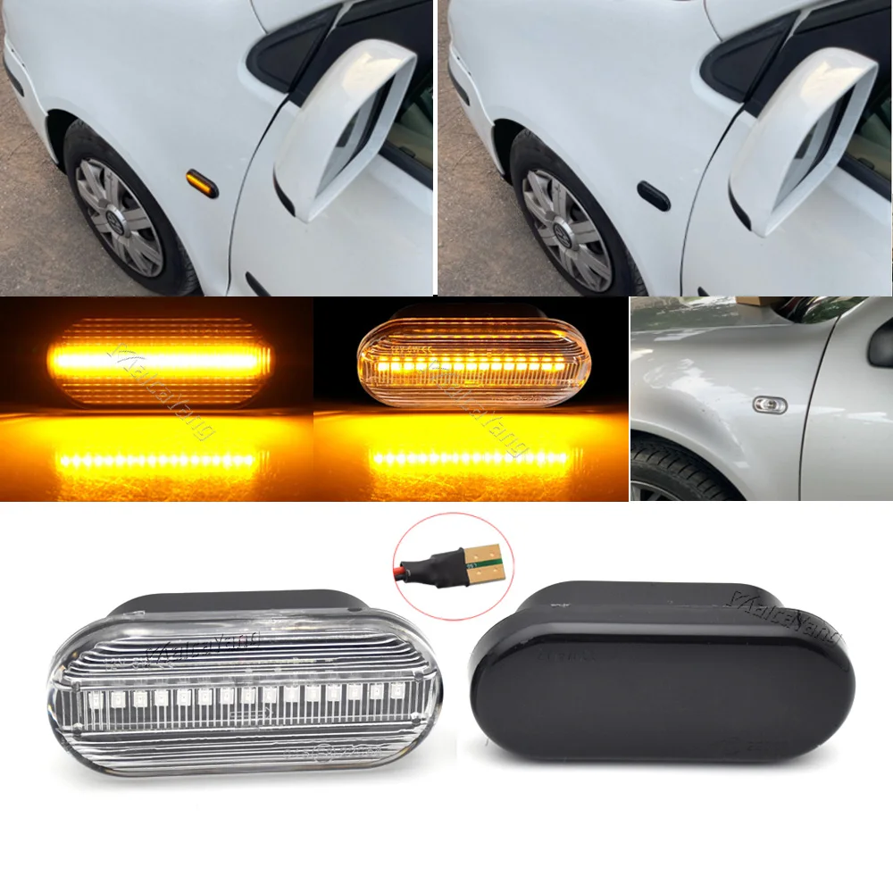 2-pieces-Led-Dynamic-Side-Marker-Turn-Signal-Light-Sequential-Blinker ...