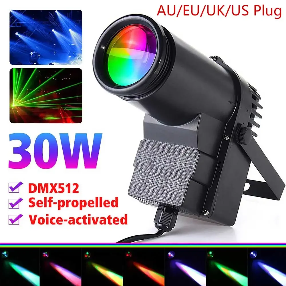 Mini-RGBW-LED-Stage-Luz-DMX512-colorido-Disco-Beam-DJ-Party-KTV-Mirror ...