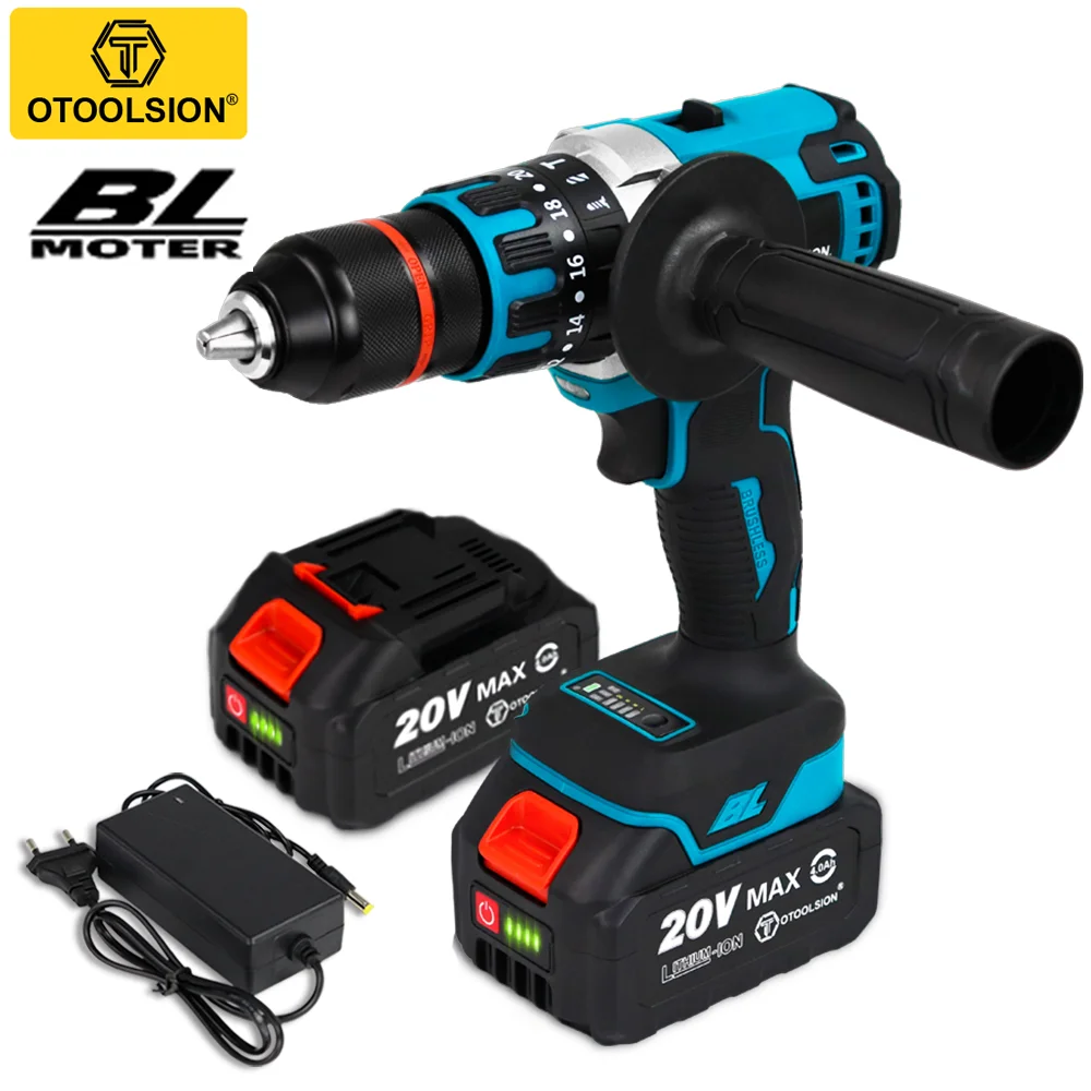 OTOOLSION-Brushless-Impact-Drill-20V-13mm-Cordless-Impact-Drill-Electric-Screwdriver-Ice-Drill ...
