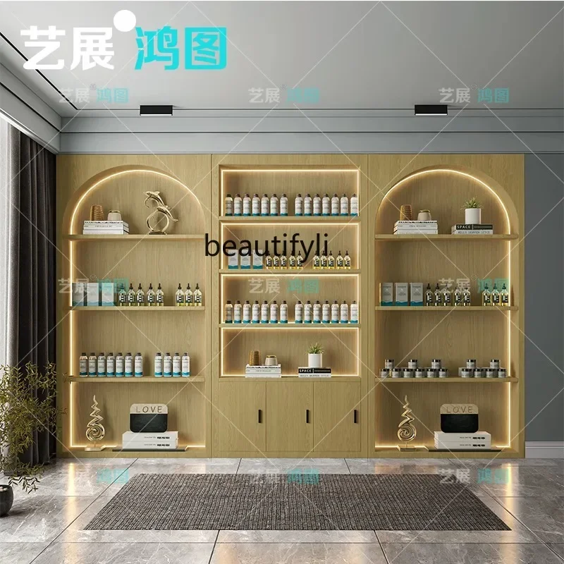 Yh Cosmetics counter display cabinet High-end beauty salon floor-to ...