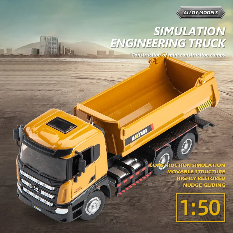 Huina-Cars-Trucks-Model-1-50-Engineering-Vehicle-Toys-Simulation-Alloy ...