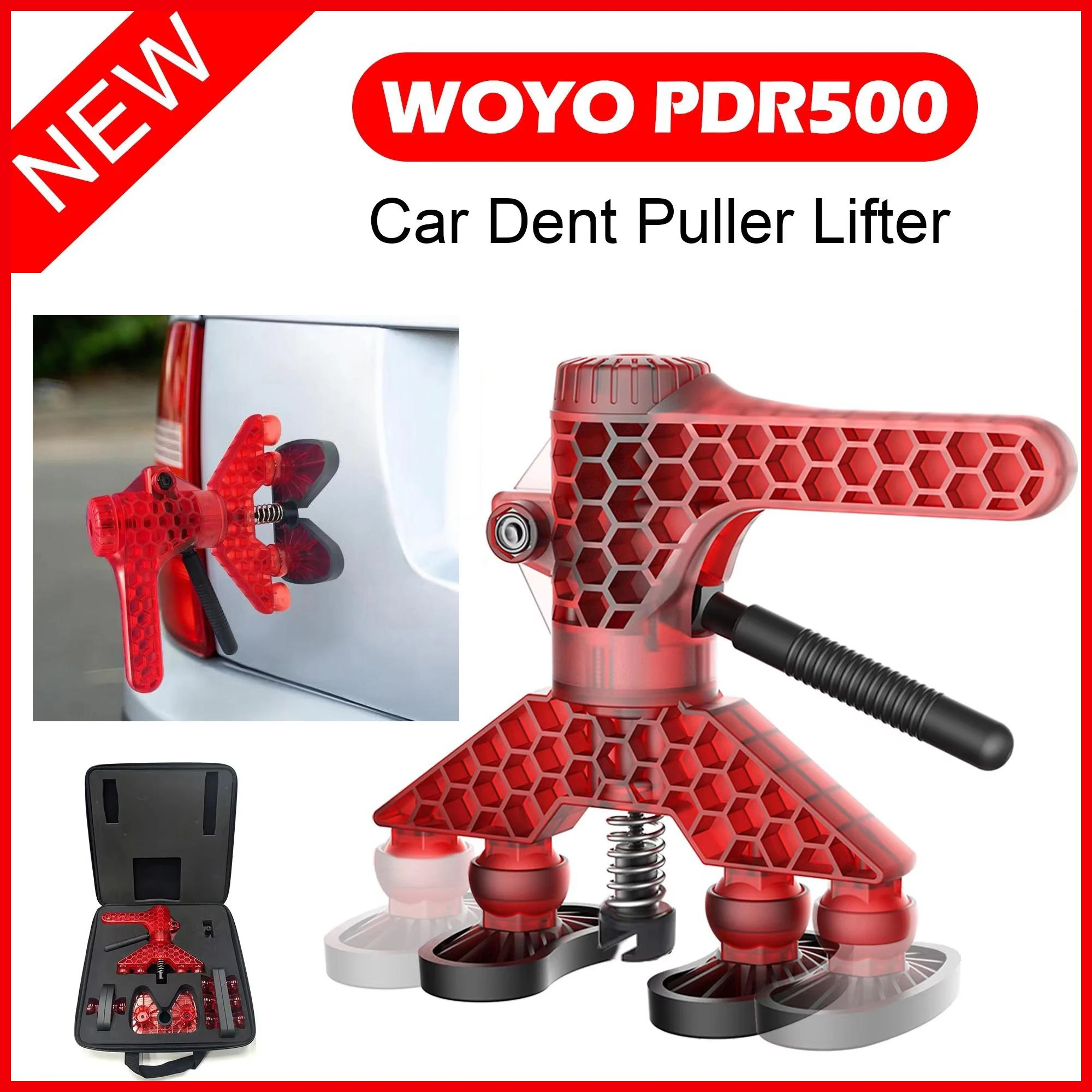 Paintless Car Dent Puller Kit WOYO PDR500 PDR Lifter Car Dent Remove ...