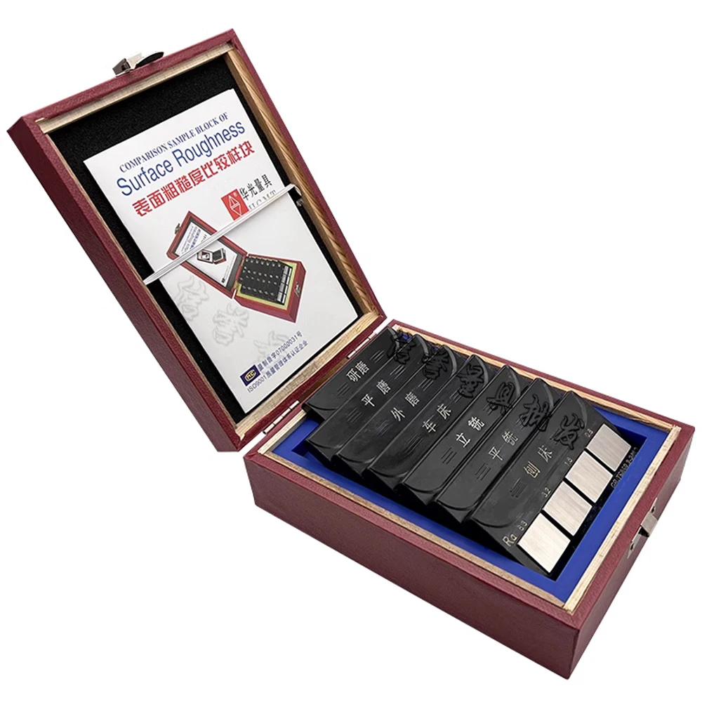 Surface-Roughness-Comparator-Standard-Set-CNC-Lathe-Measuring-Tools-Ra ...