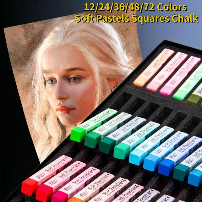 Professional-Soft-Pastel-Squares-Chalk-Student-Graffiti-Stick-Artist-Heavy-Color-Oil-Crayons ...