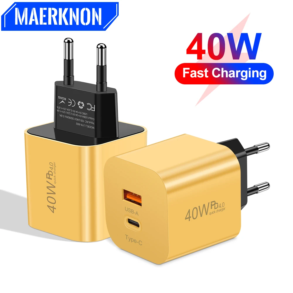 PD-40W-USB-C-Charger-Quick-Charger-3-0-Fast-Charger-Type-C-PD-Power ...