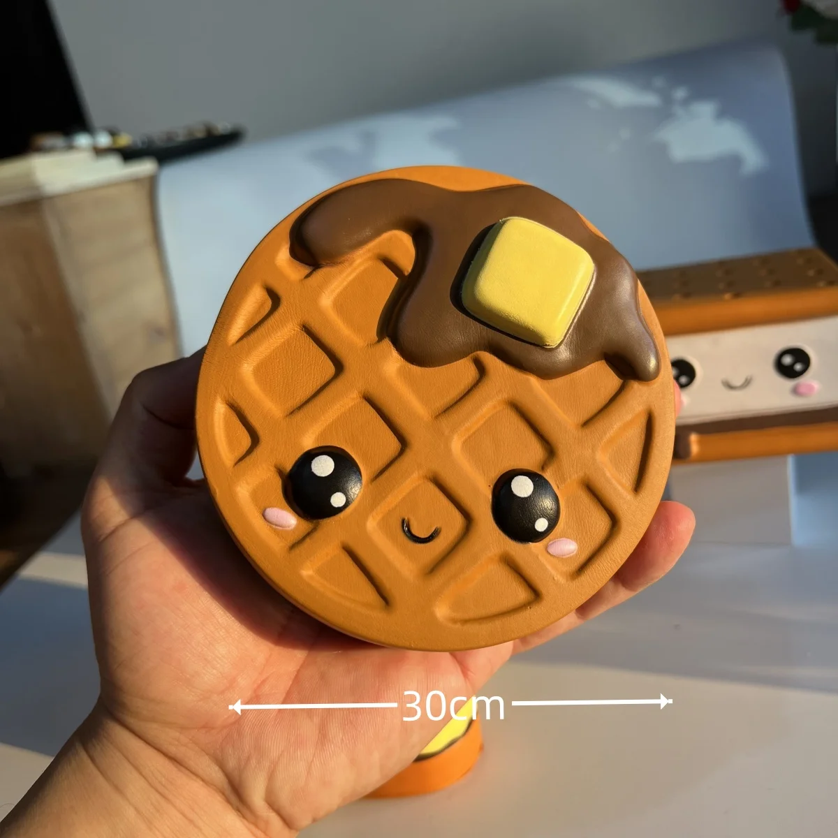 Simulated-Waffle-Cake-Squeezing-Fun-Toy-Slow-Rebound-Stress-Relief-Toy ...