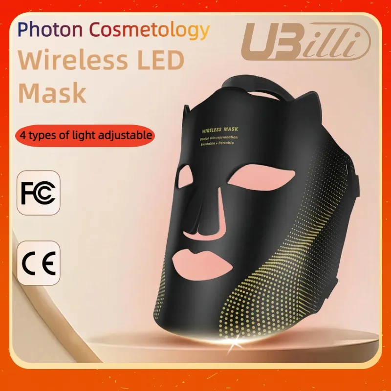 Photon Reuvenation Mask 240 Lamp Beads Silicone Material 7 Colors Led ...