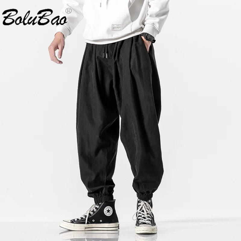 BOLUBAO-2024-Outdoor-Casual-Pants-For-Men-Slim-Wide-Leg-Bloomers-High ...