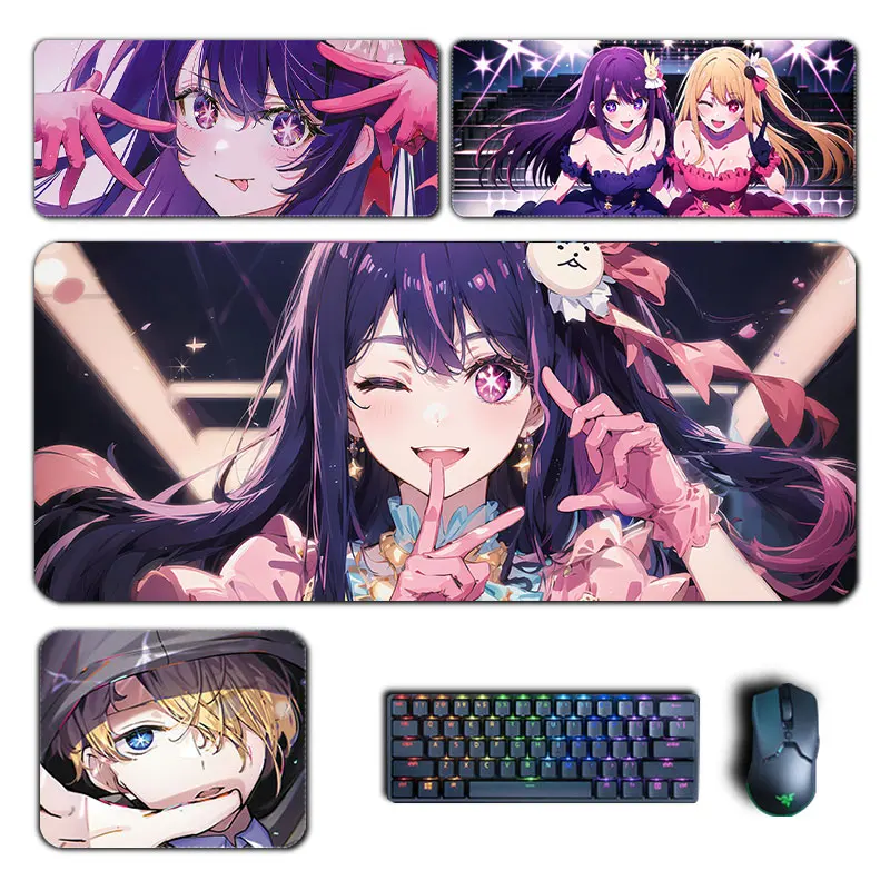 Anime Oshi No Ko Mouse Pad Hoshino Ai Ruby Aquamarine Kana Xxl Mousepad ...