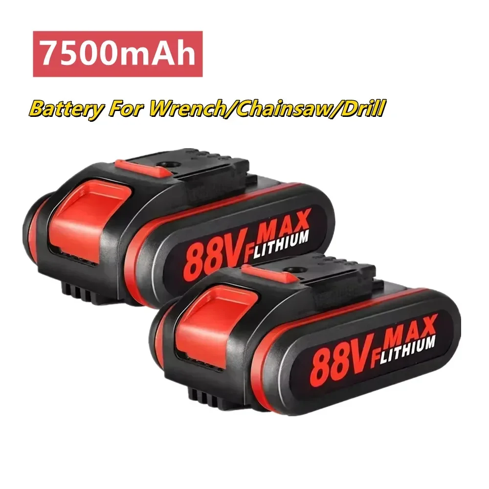 21V 18V 7500mAh Rechargeable Li-Ion Battery for Electric Wrench Saw ...