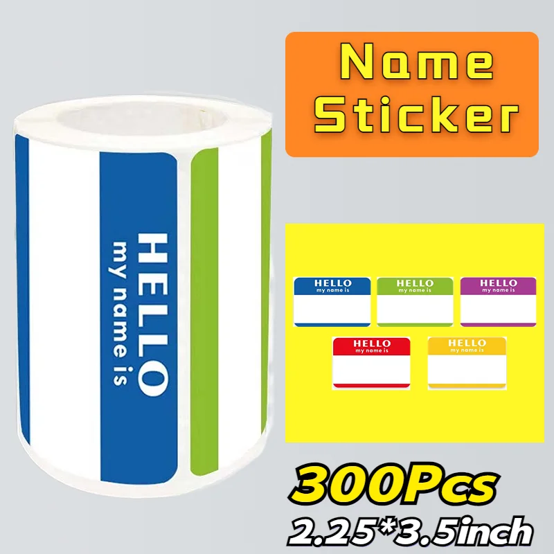 100-300pcs-Roll-My-Name-Is-Stickers-Mark-Tag-Personalised-Pegatinas ...