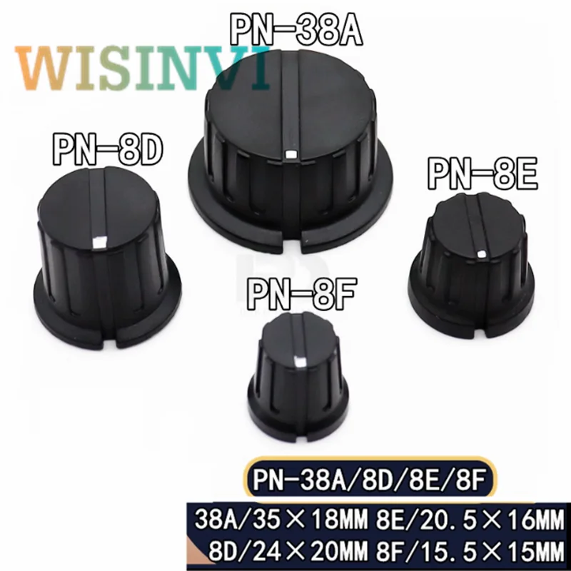 2PCS-PN-series-knob-cap-Black-Plastic-Copper-Core-Knob-Cap-instrument ...