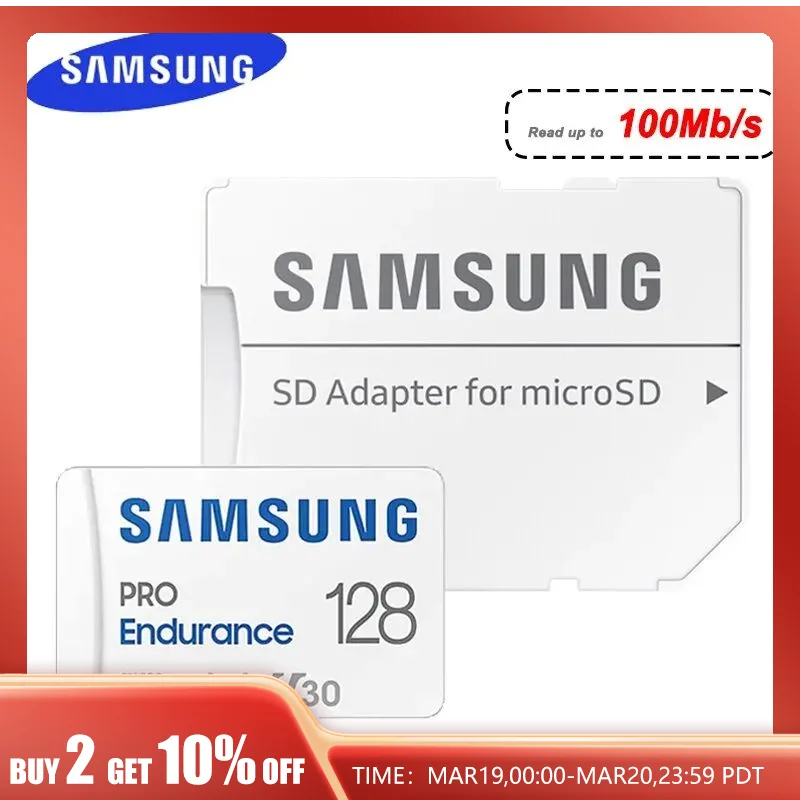 SAMSUNG-PRO-Endurance-tarjeta-Micro-SD-TF-de-64GB-256gb-128gb-Flash-U3 ...