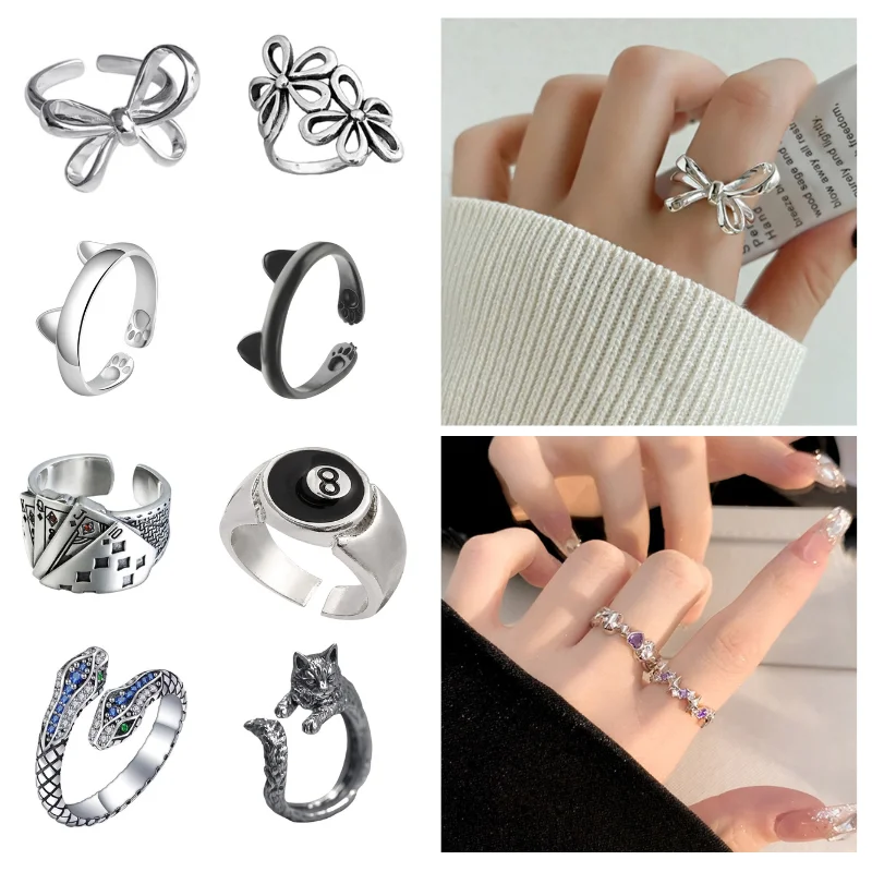 Number-Black-8-Eight-Pool-Billiard-Ball-Ring-Jewelry-Adjustable-For-Man ...