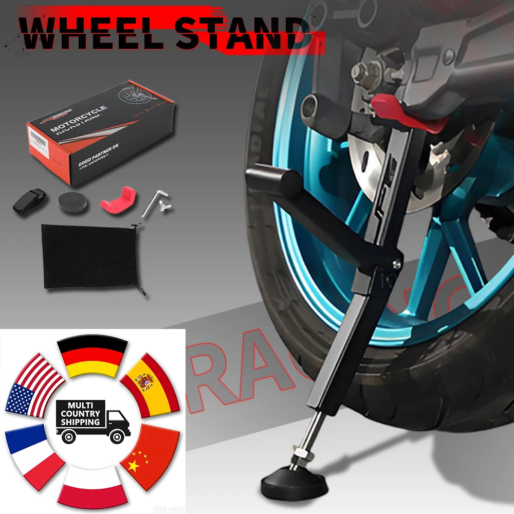 Motorcycles Wheel Lift Stand Portable Single Sided Kick Paddock Stand ...
