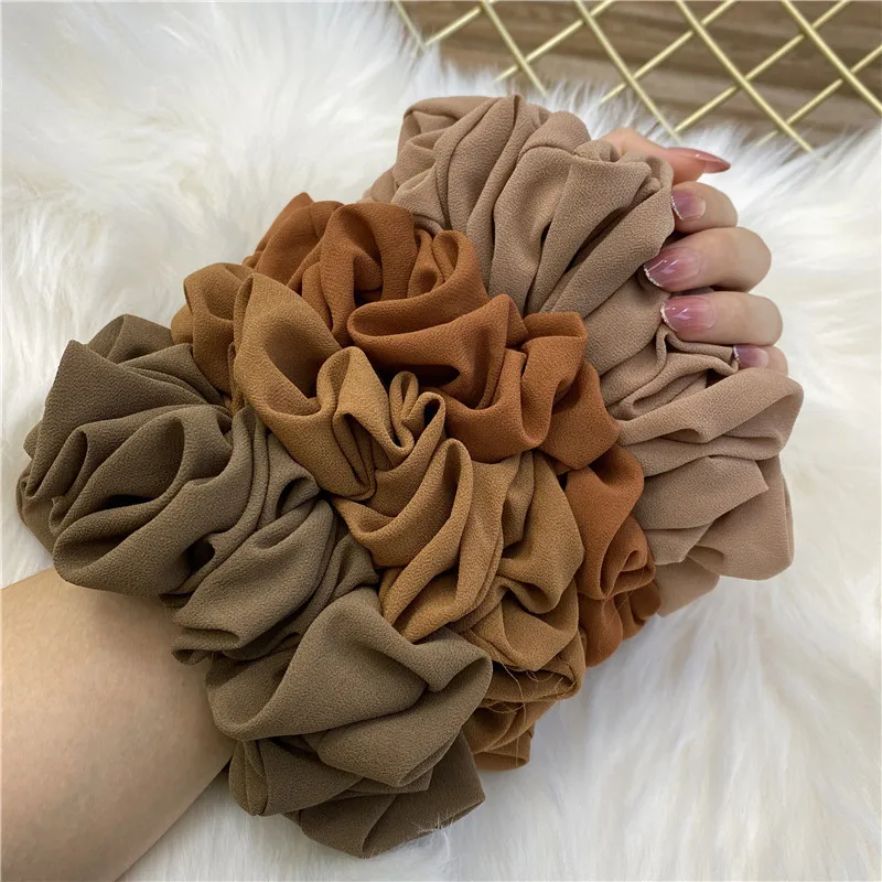 Fashion-Malaysian-Bunch-Hair-Tie-Muslim-Women-Chiffon-Rubber-Band-Hijab ...