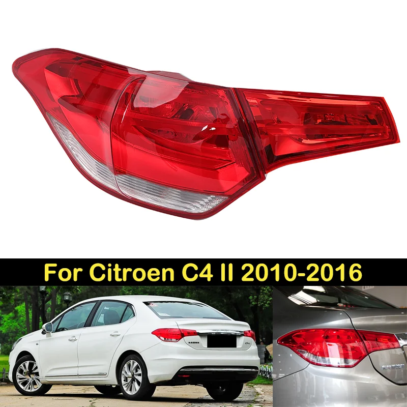 DECHO For Citroen C4 II 2010 2011 2012 2013 2014 2015 2016 Taillights ...