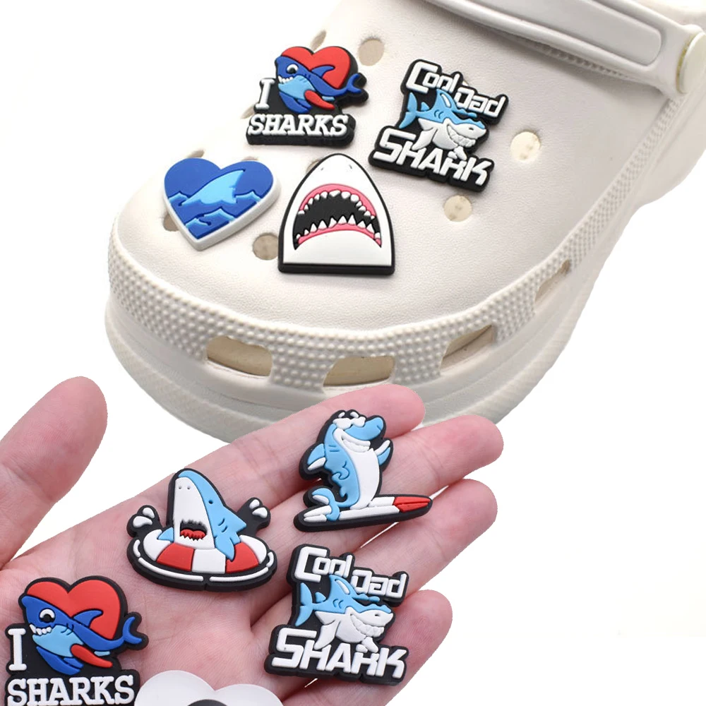 Wholesale-1pcs-PVC-Shoe-Accessories-for-Crocs-Charms-Shark-Badge-Women ...