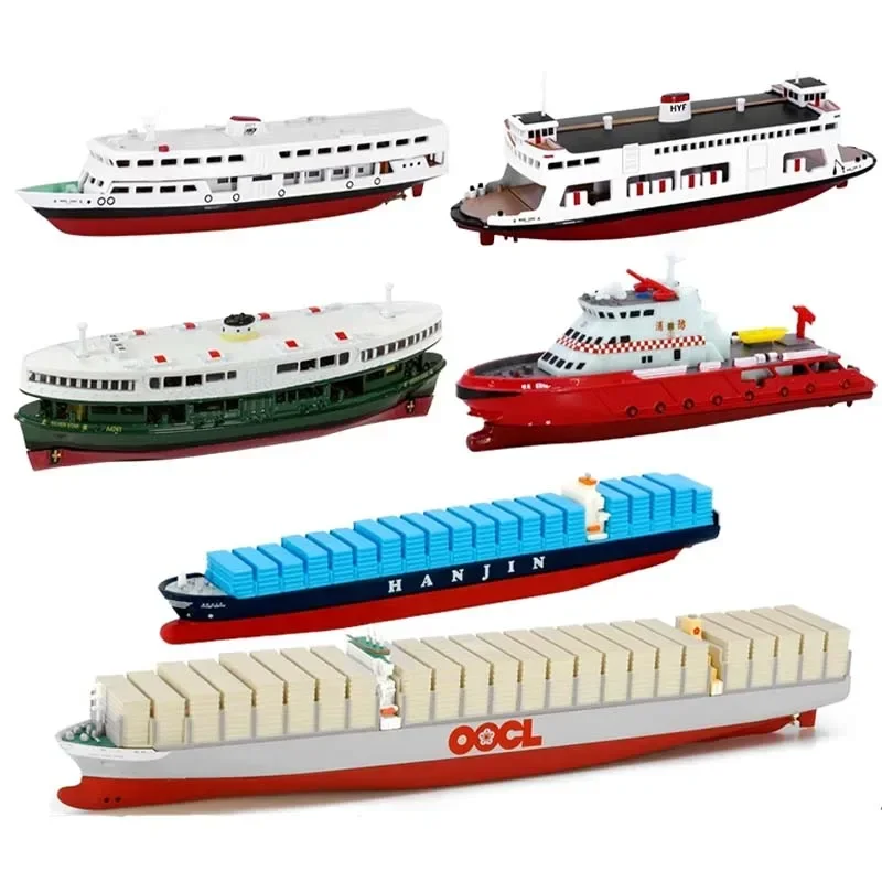 1/400 Ship Model Ornaments Container Ferry Fire Ship Model Tugboat ...