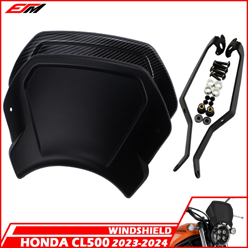 Fits For CL500 2023 2024 Motorcycle Sports Windshield Visor Windscreen ...