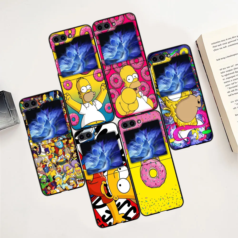 Cartoon-Homer-Simpsons-Case-for-Samsung-Galaxy-Z-Flip5-Hard-PC-Cell ...
