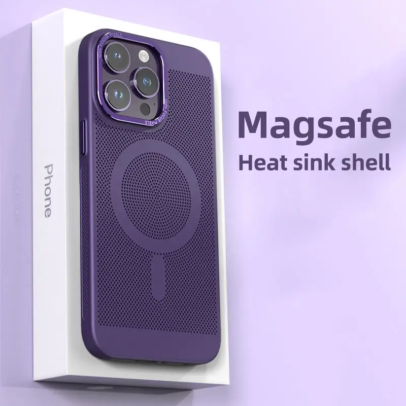 Magnetic-Breathable-Cooling-Hard-Shockproof-Mobile-Case-For-IPhone-15 ...
