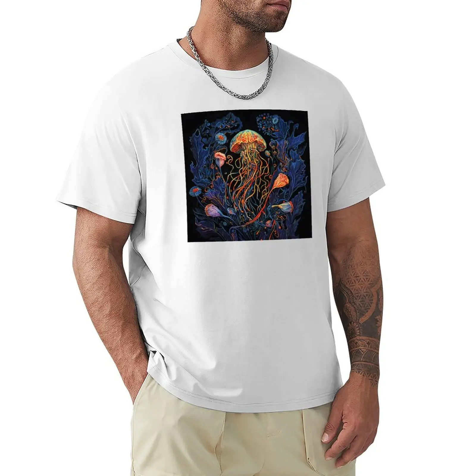 JELLYFISH-Oceanic-Patterns-A-Morris-Inspired-Jellyfish-T-Shirt-vintage ...