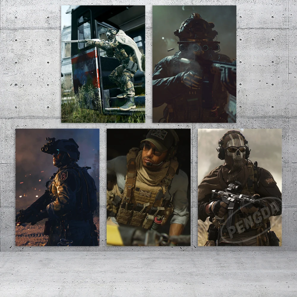 Canvas-Call-Of-Duty-Prints-Painting-Poster-Simon-Riley-Wall-Art-Modular ...