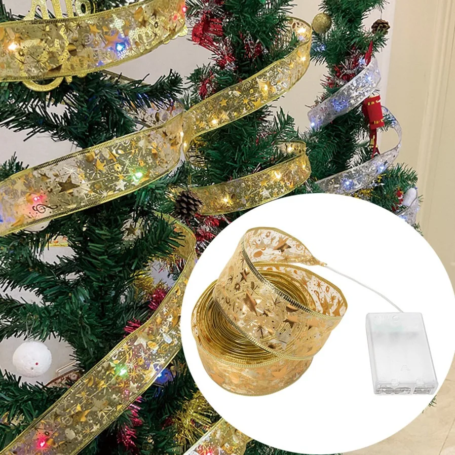 1-10m LED Fairy Ribbon Lights Christmas Decoration Christmas Tree ...