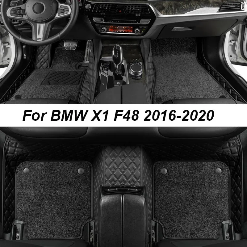Custom-Luxury-Floor-Mats-For-BMW-X1-F48-2016-2020-NO-Wrinkles-Car-Mats ...