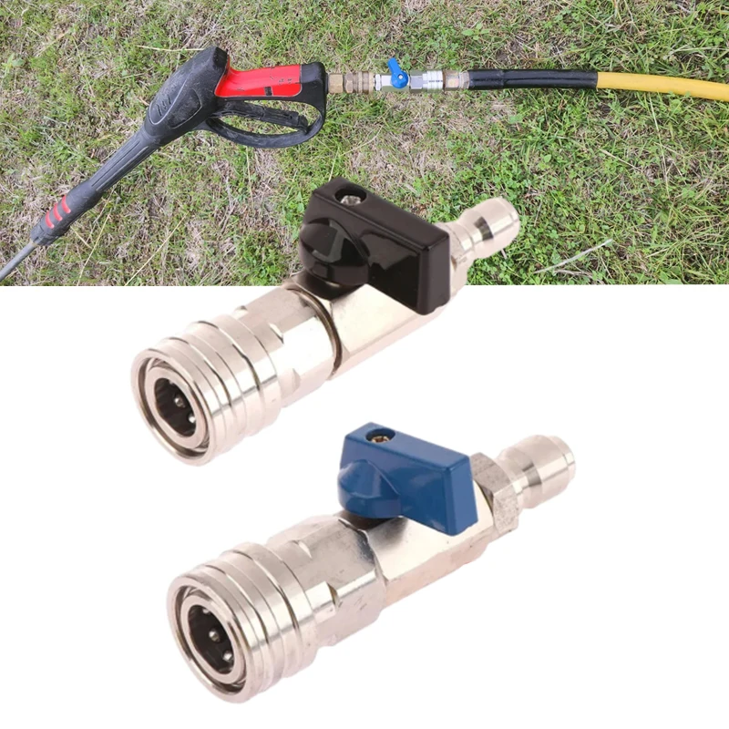 High-Pressure-Washer-Ball-Valve-Kit-3-8-or-1-4-Quick-Connect-Fittings ...