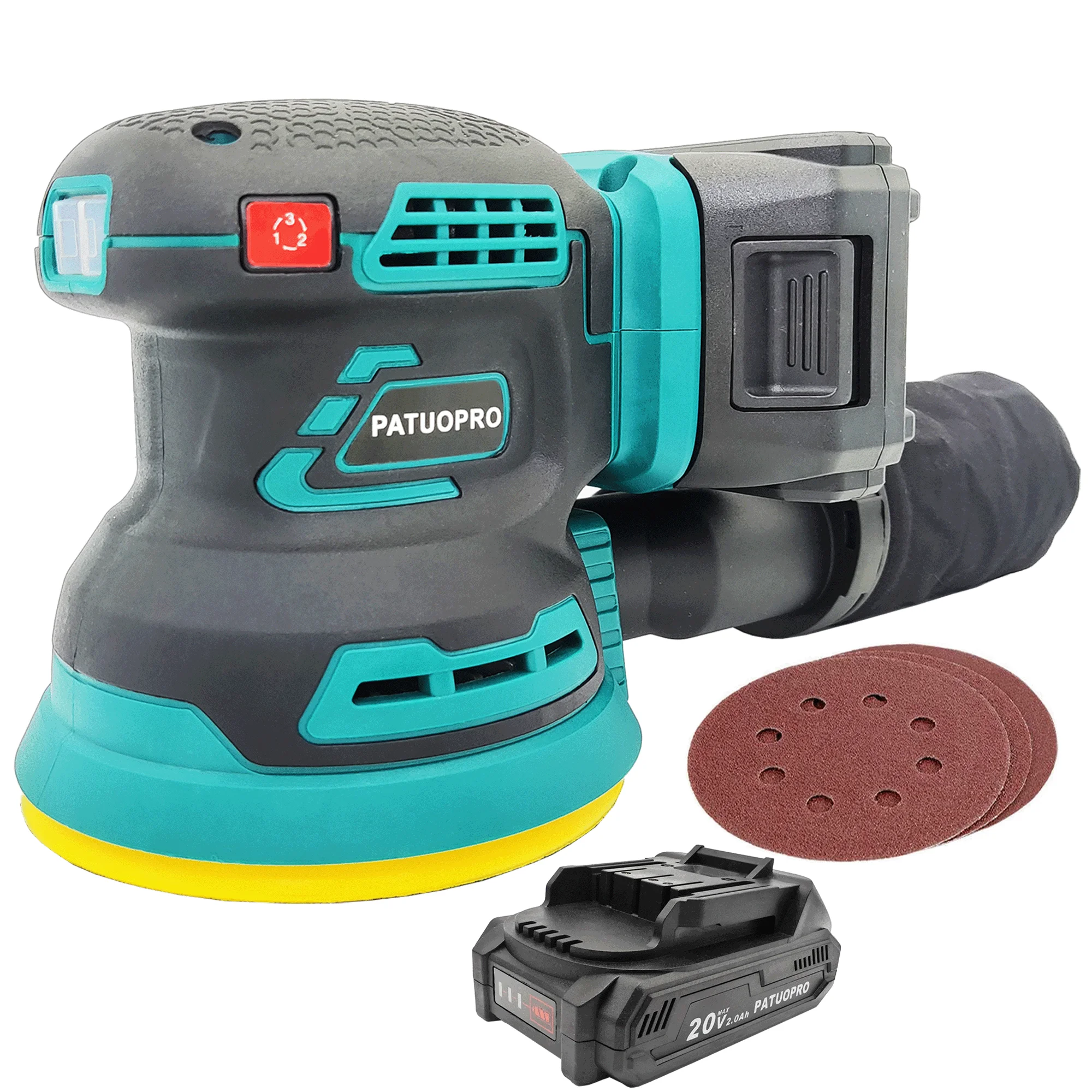 125mm Cordless Sander Brushless Orbital Electric Sanding Machine Wood ...