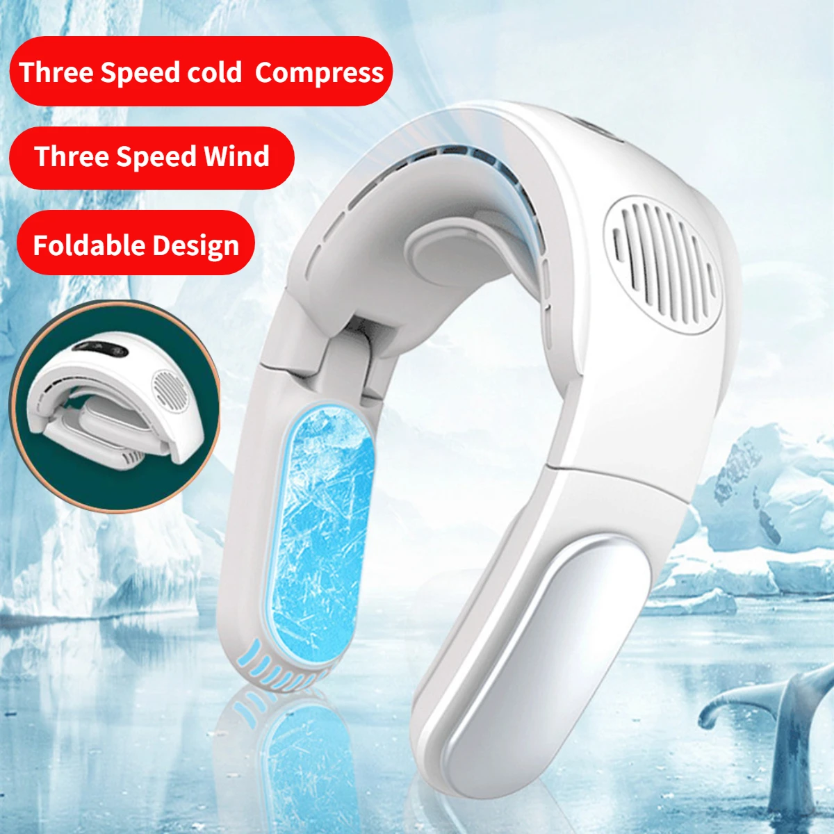 목걸이 에어컨 선풍기 휴대용 목걸이 선풍기 Usb 웨어러블 목걸이 날개 없는 넥밴드 선풍기 아웃도어 스포츠 쿨링팬 목선풍기