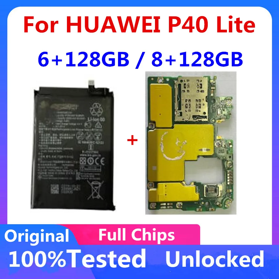 128GB-Mainboard-For-HUAWEI-P40-Lite-Motherboard-Original-Unlocked ...