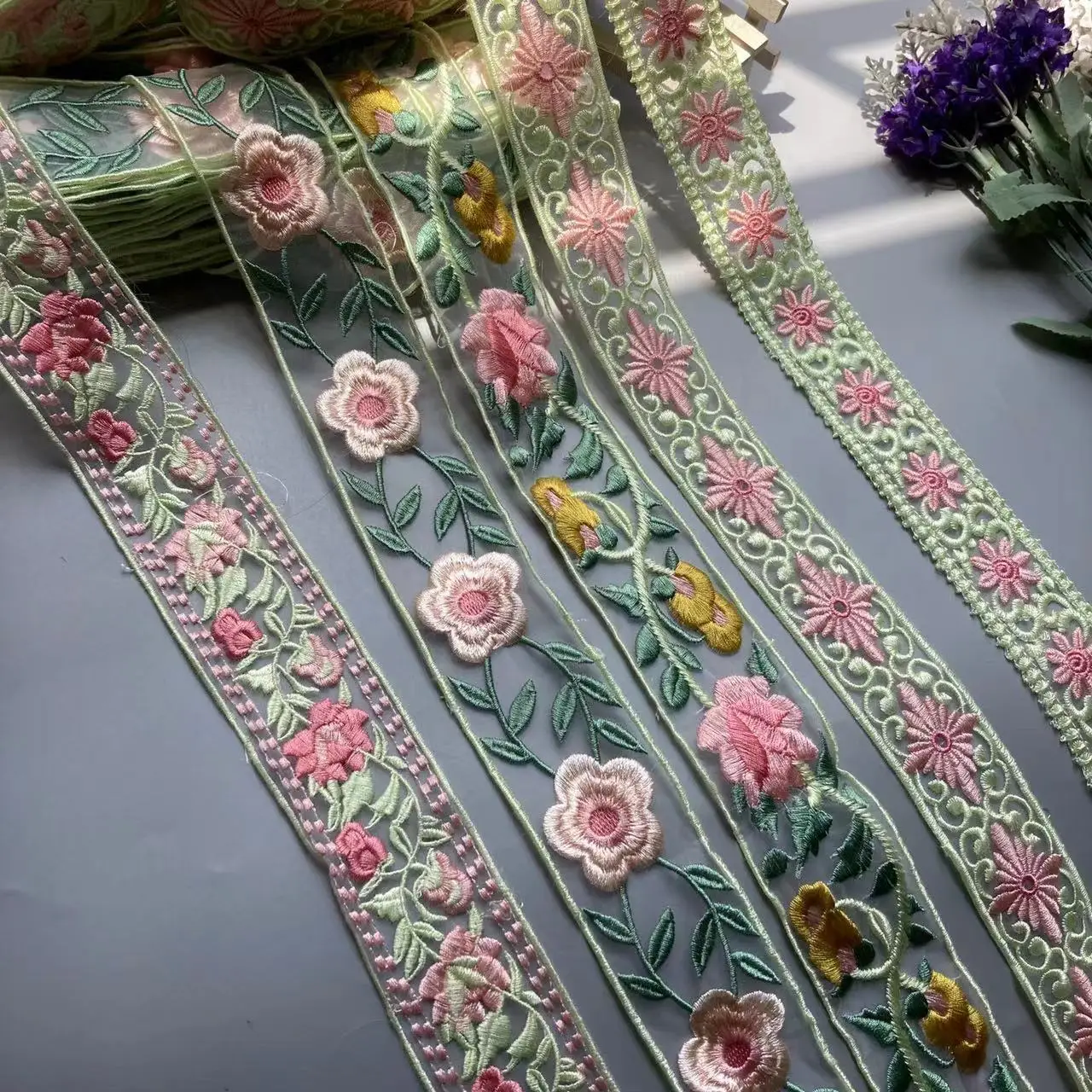 1 Yards 5cm Embroidery Water Soluble Lace Ribbon for Crafts Lace ...