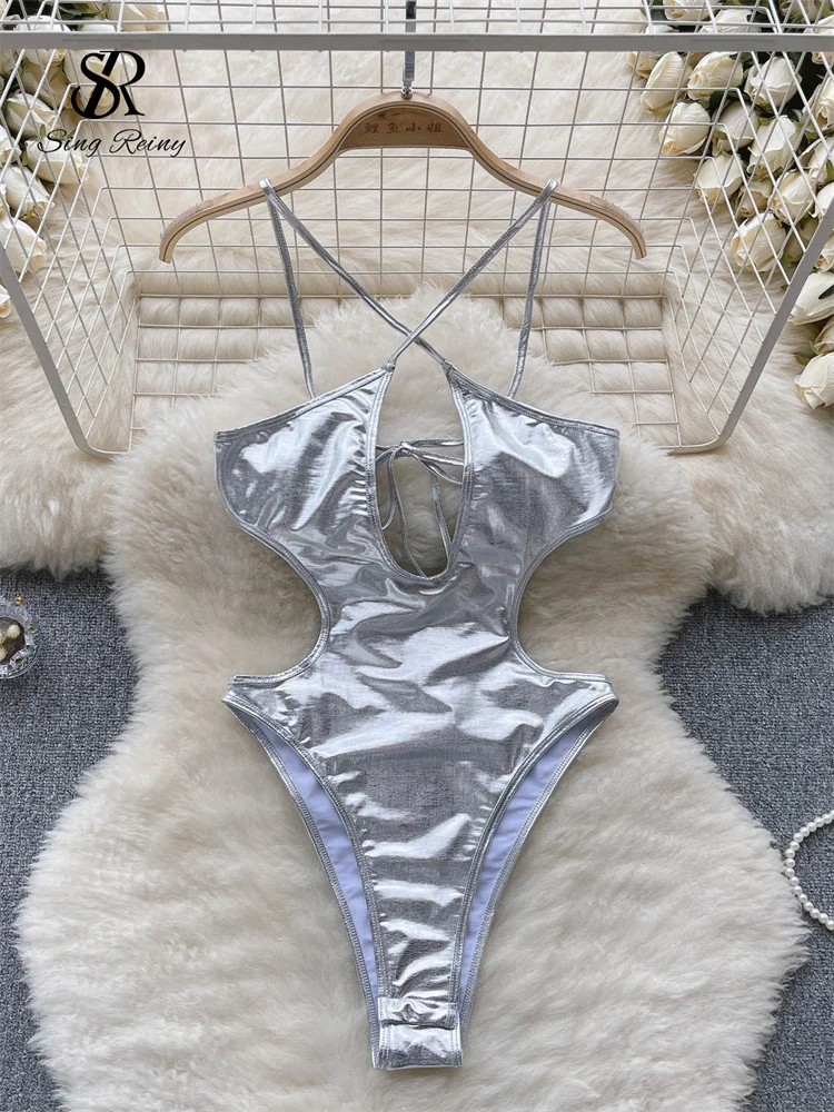 SINGREINY-Fashion-Solid-Beach-Swimsuits-Romper-Corset-Sheath-Open ...