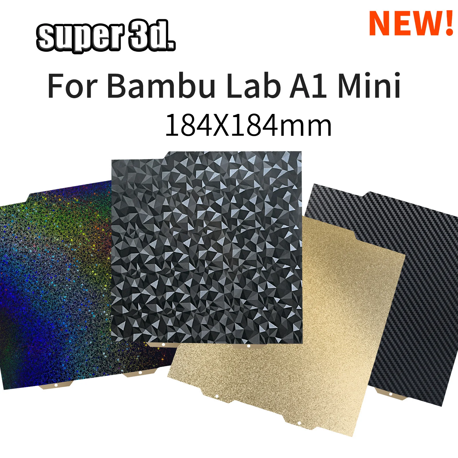 Pièce imprimante,Plaque PEO double face en fibre de carbone pour ...