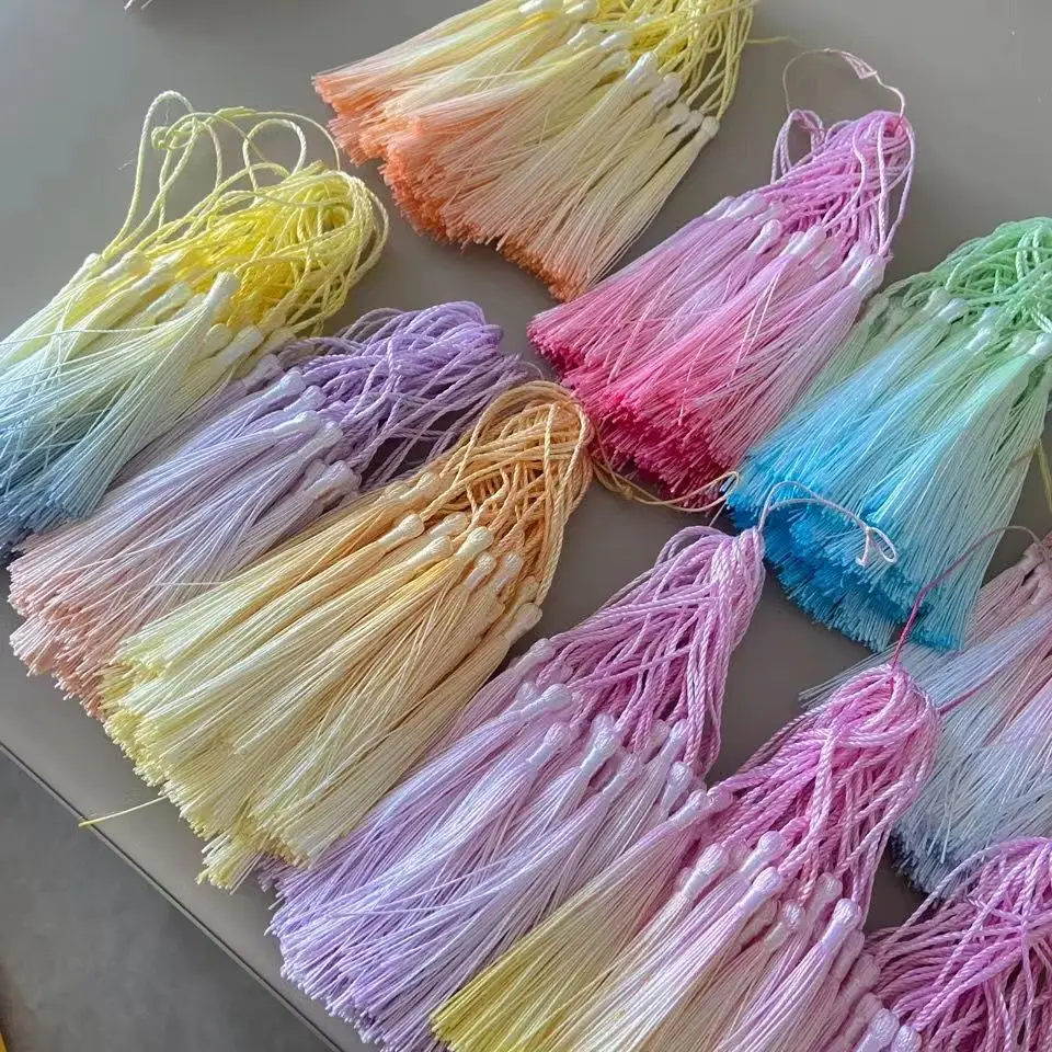 Gradient-Hand-Dyeing-Color-Tassels-For-Crafts-Bookmark-Diy-Jewelry ...