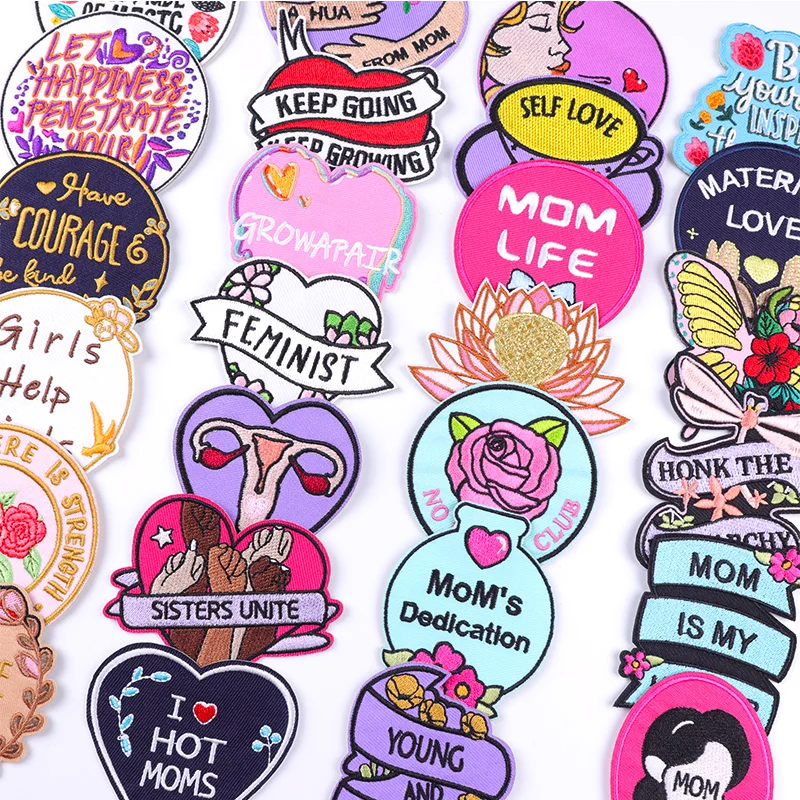 Cartoon/Letter Embroidery Patch Flowers/Words Patch Iron On Patches For ...