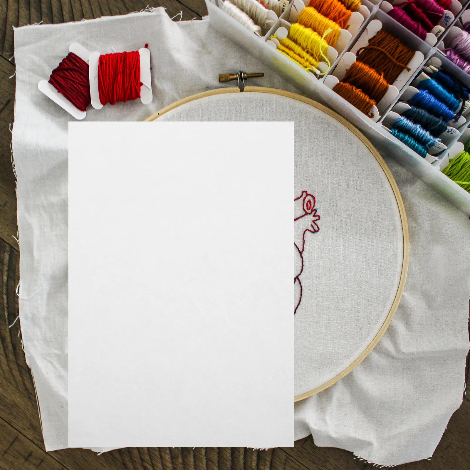 10 Sheets Water Soluble Embroidery Stabilizer Peel and Stick Non Woven ...