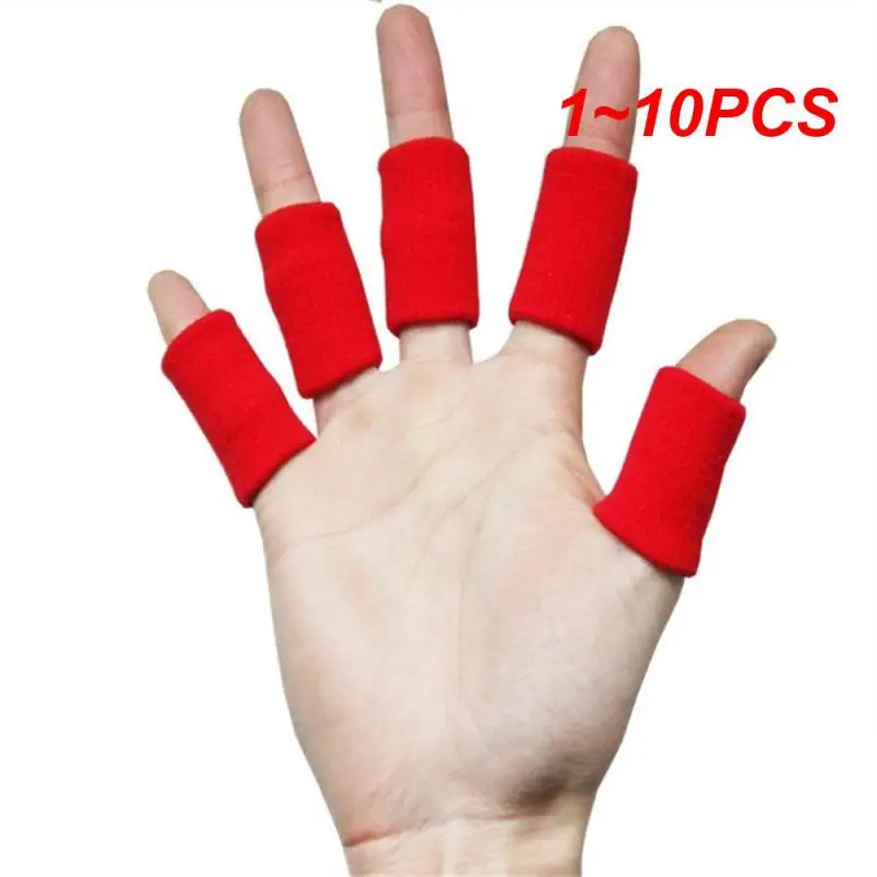 1-10PCS-TcareFinger-Sleeve-Support-Thumb-Brace-Protector-Breathable-Elastic-Finger-for ...