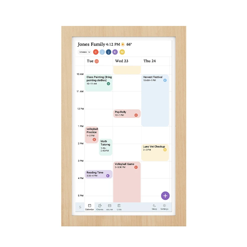 New Design Smart Calendar Android 13 RJ45 POE Digital Planner Screen ...