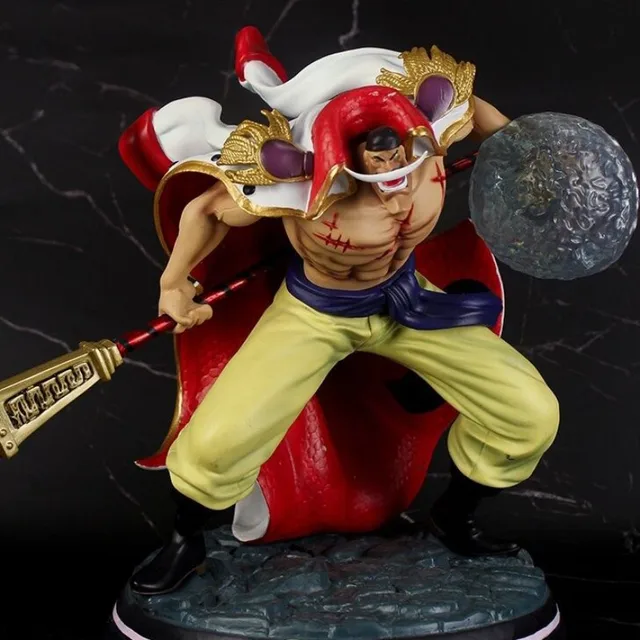 원피스 피규어, 32cm Gk Angry Daddy PVC 흰 수염 에드워드 뉴게이트 피규어, 슈퍼 자이언트 애니메이션 4 황제