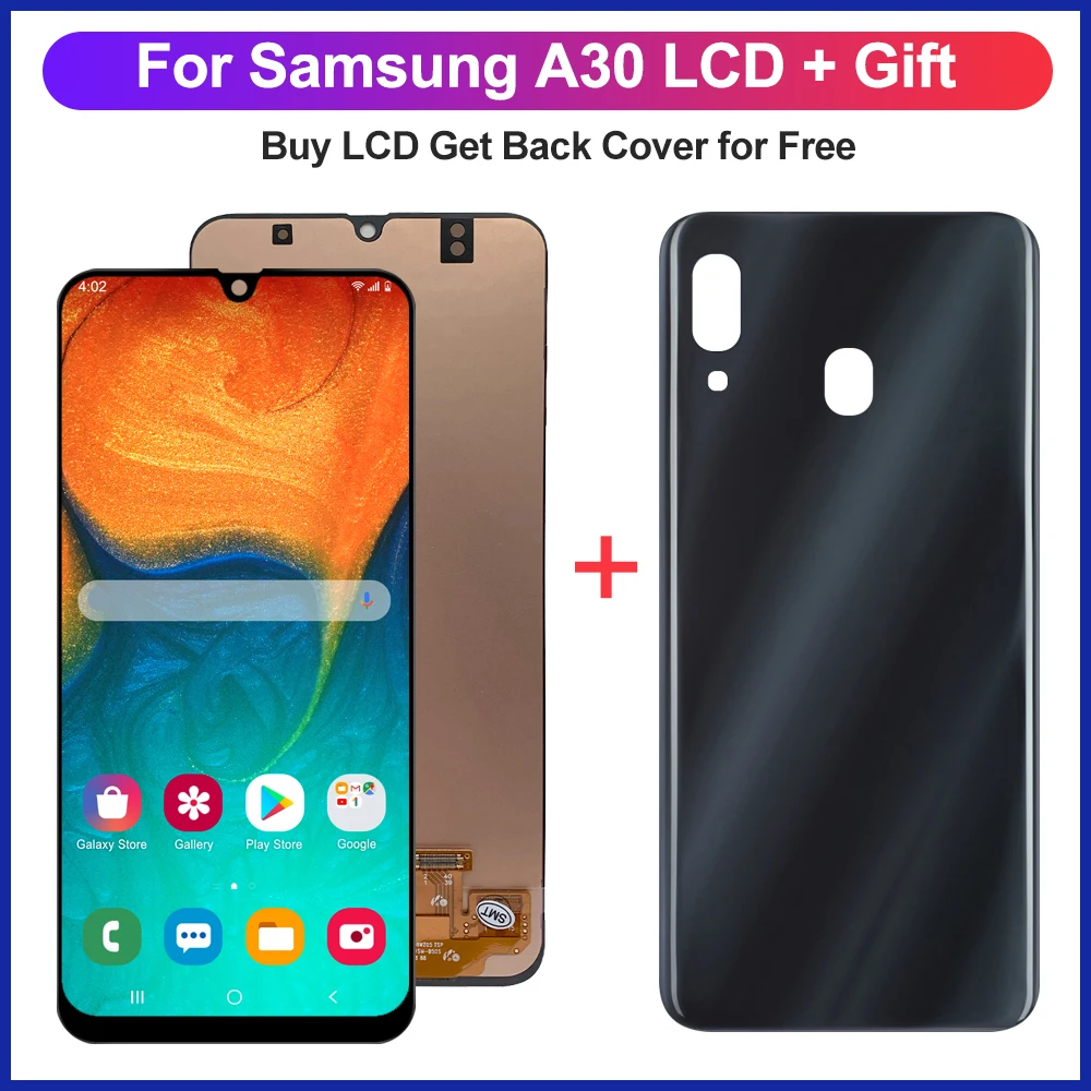 Pantalla-LCD-AMOLED-de-6-4-pulgadas-para-Samsung-A30-A305-SM-A305F ...