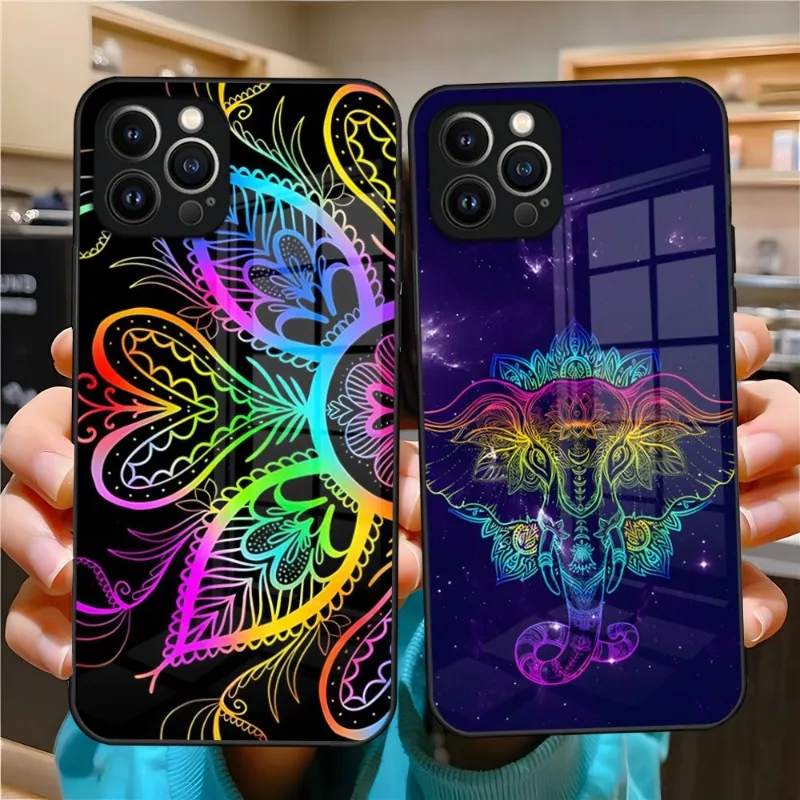 Mandala-Chakra-Yoga-Phone-Case-For-Apple-IPhone-14-Pro-12-11-13-Mini-X ...